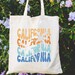 California Retro Graphic Tote Bag: Eco-friendly Beach Bag - Etsy
