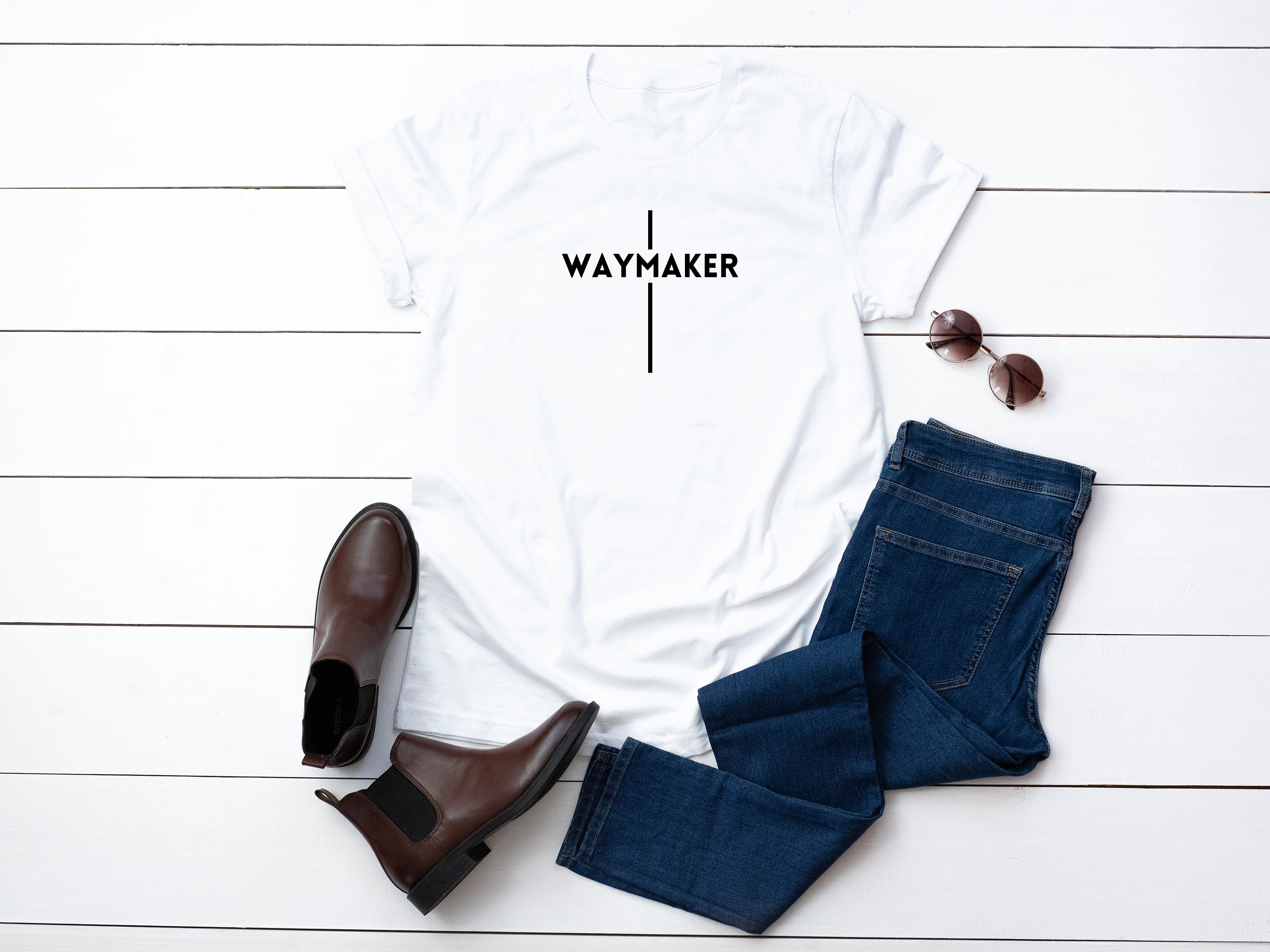 Waymaker Shirt: Mens Christian Bible Verse Tee - Etsy
