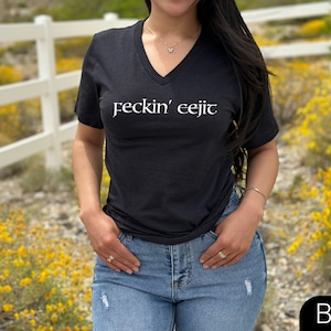 Feckin Eejit Paddy's Day T-shirt, Irish Celtic Shirt, Irish Sayings ...