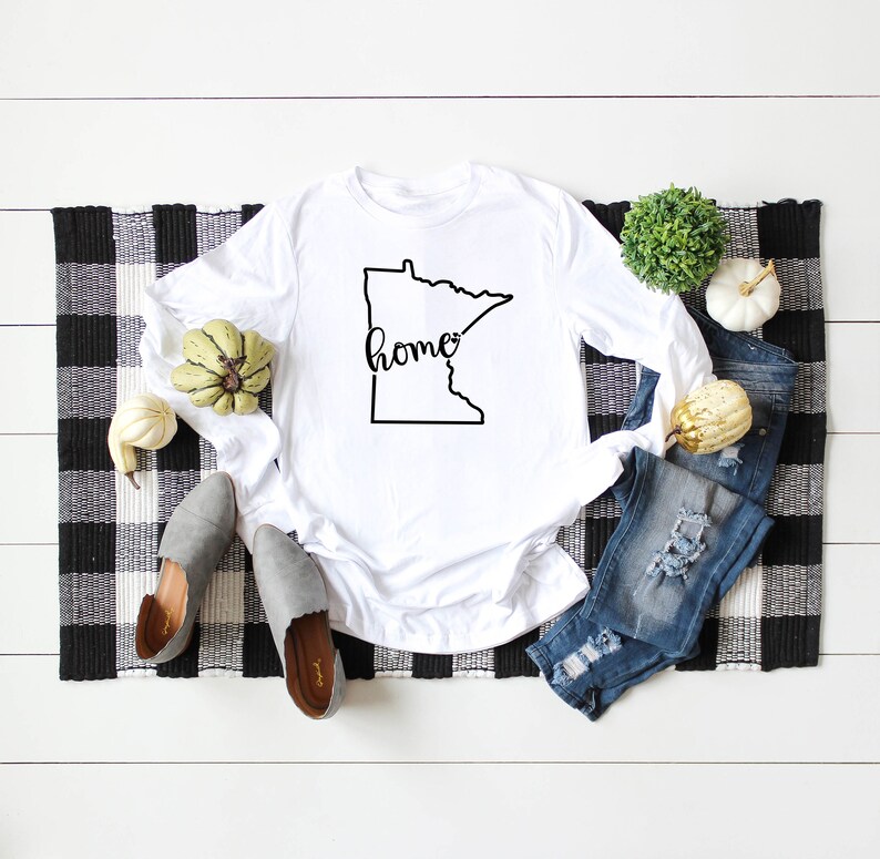 Minnesota Home State Sweatshirt: USA Map Travel Gift - Etsy