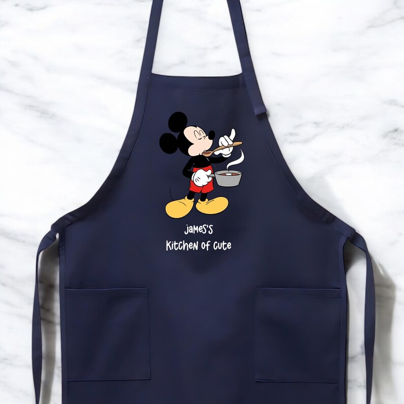 Personalized Kitchen Apron: Custom Chef Gift, Cotton/poly Blend - Etsy