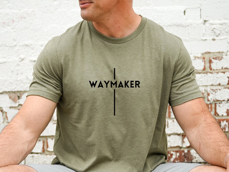 Waymaker Shirt: Mens Christian Bible Verse Tee - Etsy