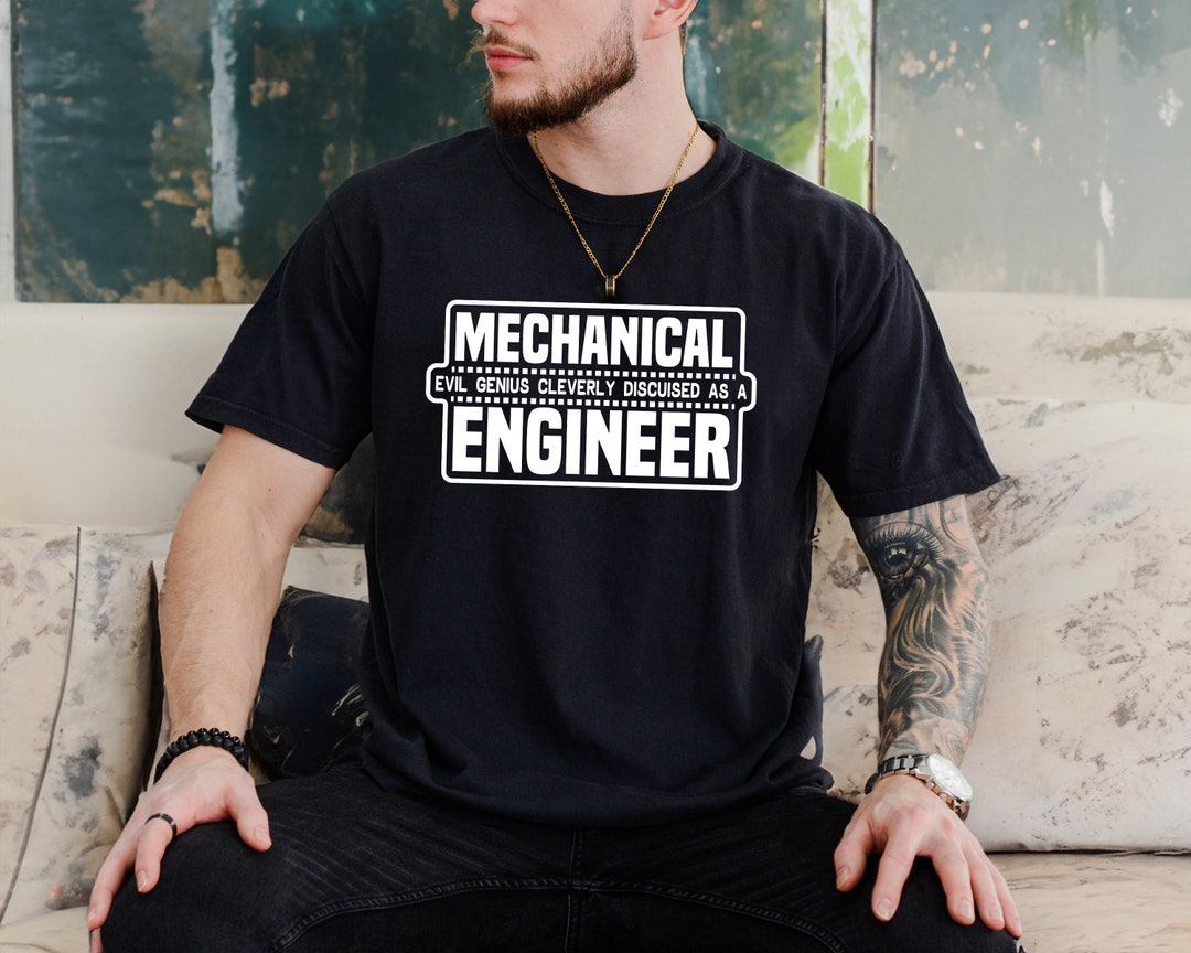 Mechanical Evel Genius Clever as A Engineer Engineering Graduate Gift ...
