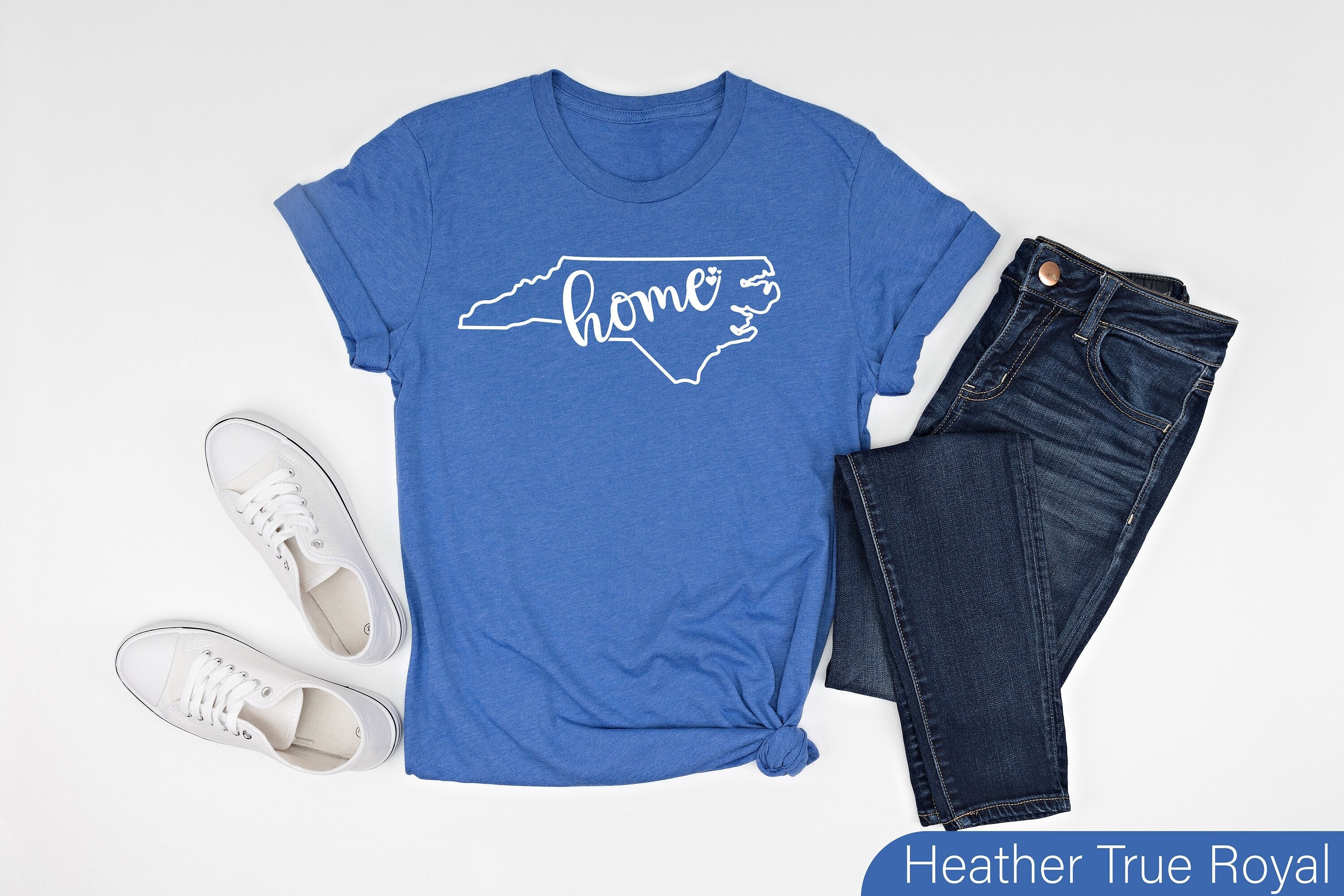 North Carolina Home State Sweatshirt: NC Map Unisex Gift - Etsy