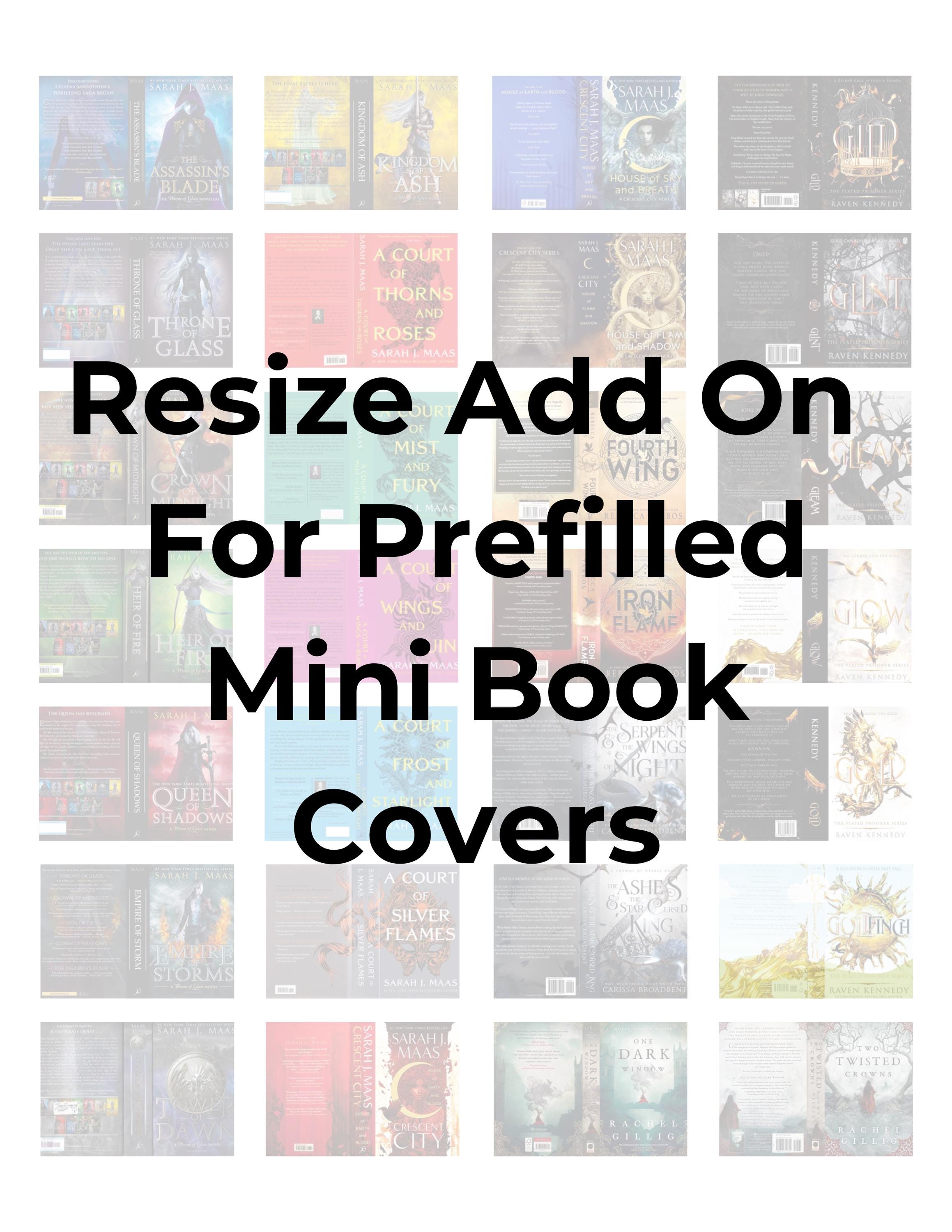 RESIZE | Mini Book Covers - Etsy