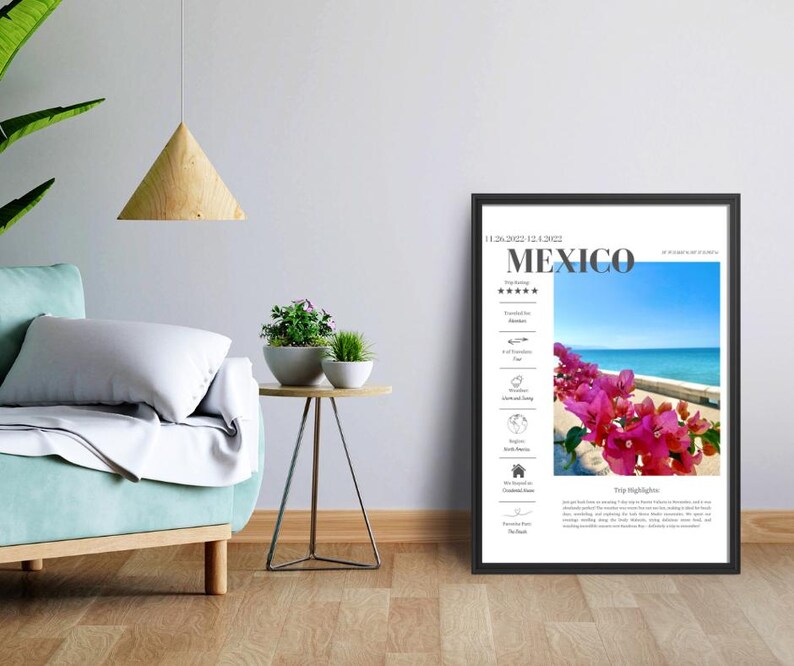 Personalized Travel Stats Print | Custom Adventure Memory Sign ...