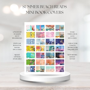 80+ Summer Beach Reads Mini Book Covers | Covers for a Summer TBR List ...