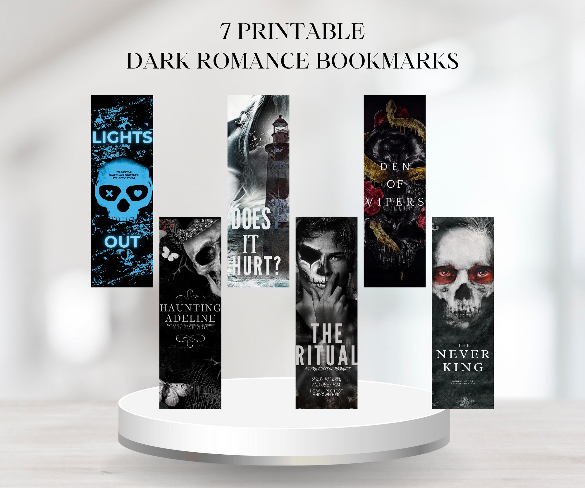 Dark Romance Bookmarks: Cover Art Inspired Booktok Designs (digital ...