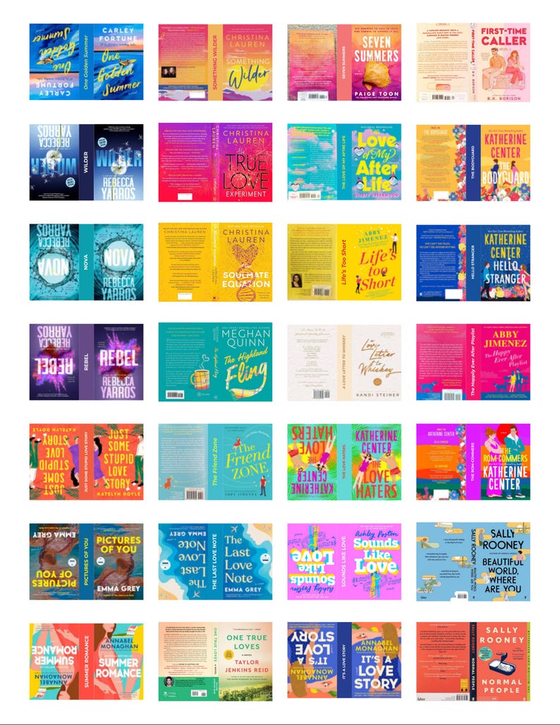 Contemporary Romance & Historical Fiction Mini Book Covers | DIY ...