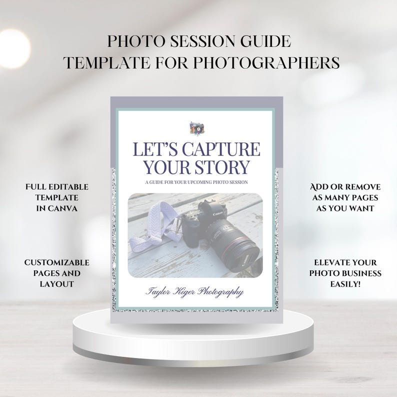 Photography Client Welcome Guide Template | Canva Pricing & Session ...