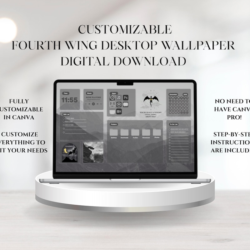 Fourth Wing Desktop Wallpapers - Etsy