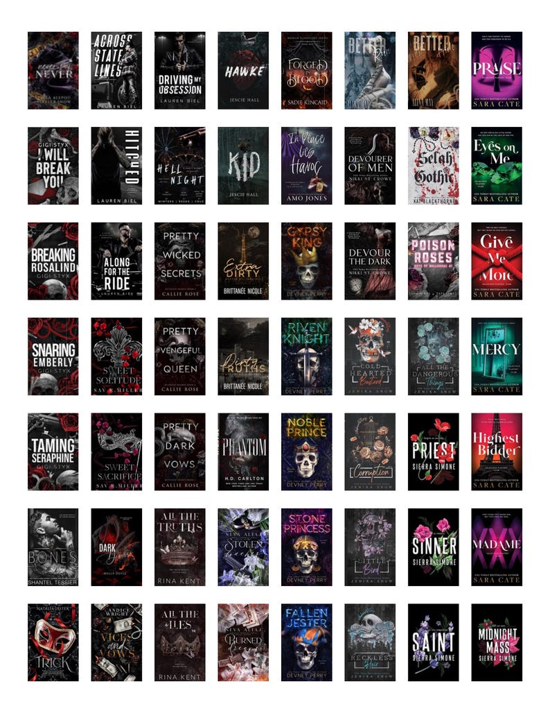 Mini Book Cover Bundle | 1000+ Printable Front Covers (digital Download ...