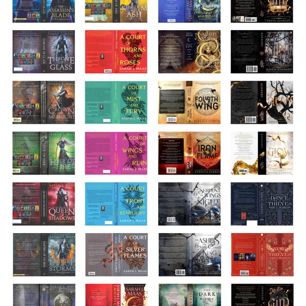 Mini Book Cover Template - Etsy