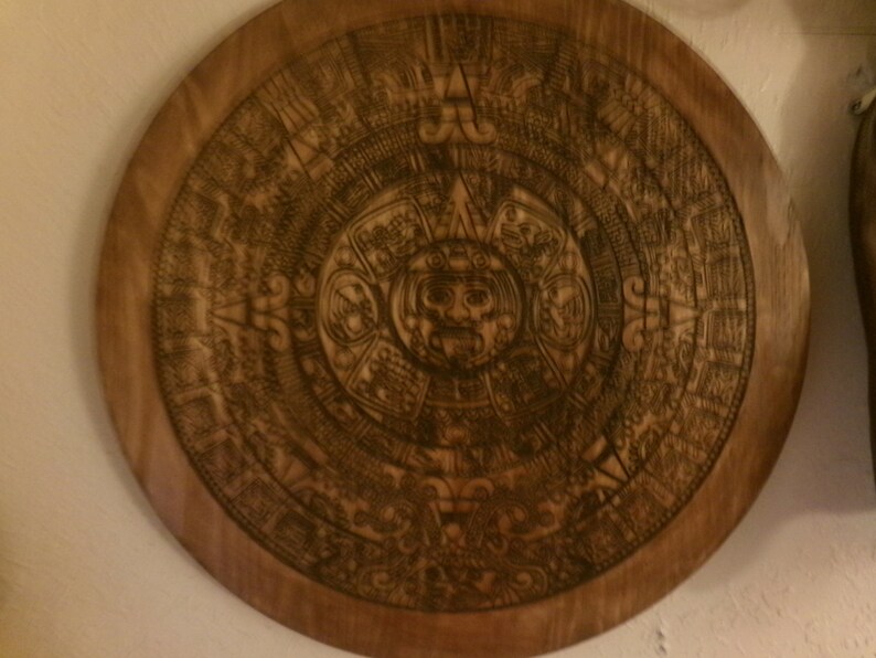 18 " Aztec Calendar Wall Plaque - Etsy