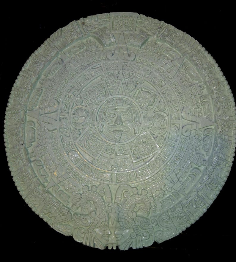 18 Aztec Calendar Wall Plaque - Etsy