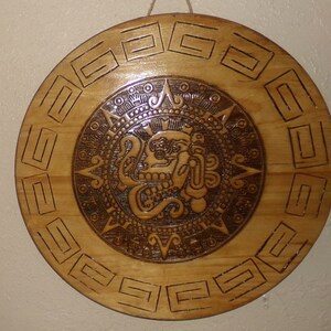 18" Aztec Warrior Wall Plaque - Etsy