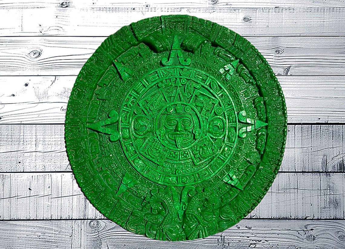 18" Aztec Calendar Wall Plaque - Etsy