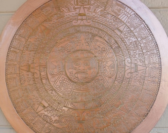 18" Aztec Calendar Wall Plaque - Etsy
