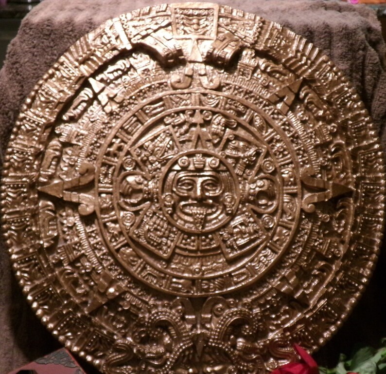 18 Aztec Calendar Wall Plaque - Etsy