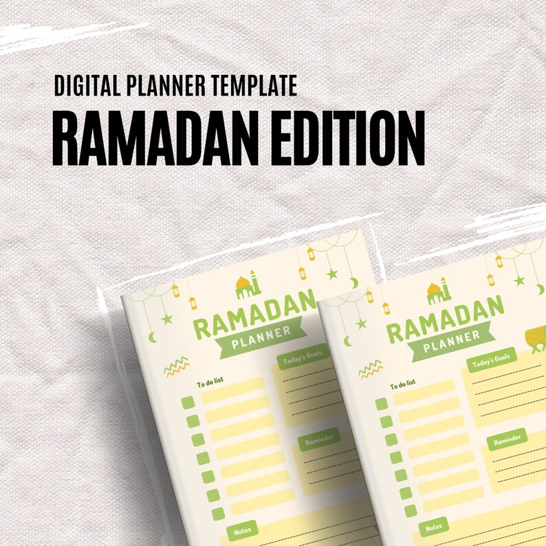 Ramadan Planner Template Printable Spiritual Quran Muslim Digital ...