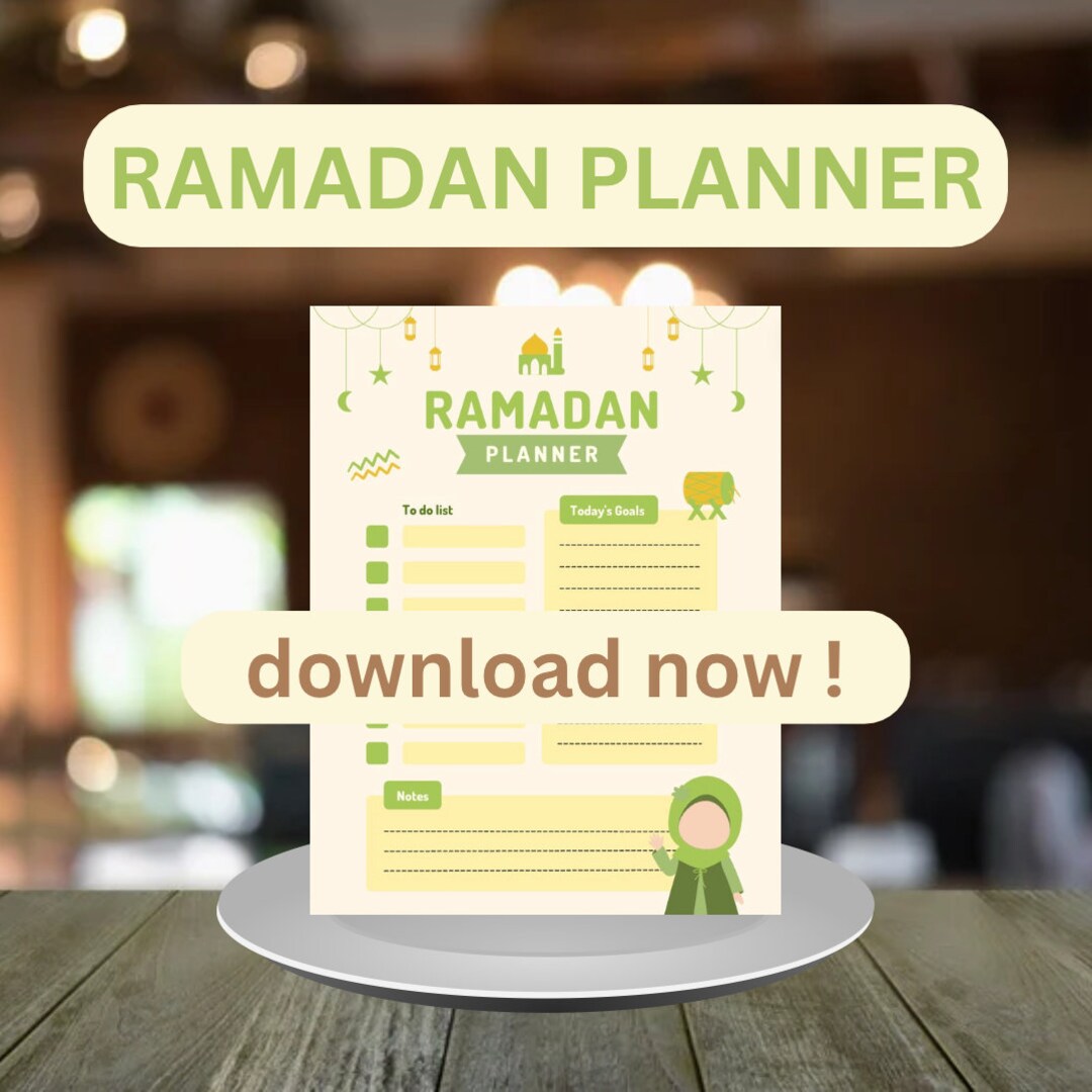 Ramadan Digital Planner Islamic Printable Quran Tracker Muslim Journal Daily To-do List Islam ...