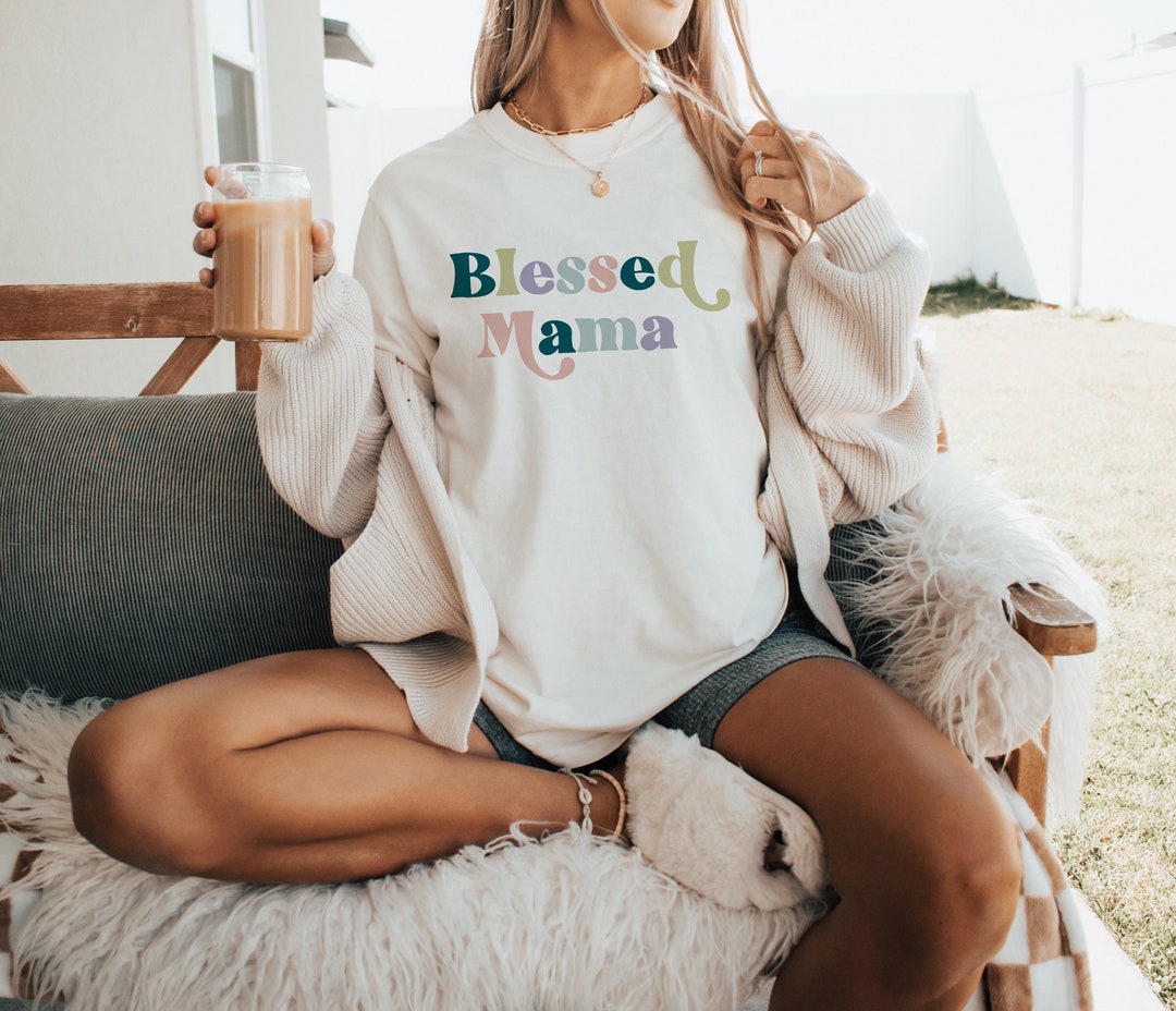 Blessed Mama Svg Png, Christian Mom SVG PNG, Motherhood and Faith Svg ...