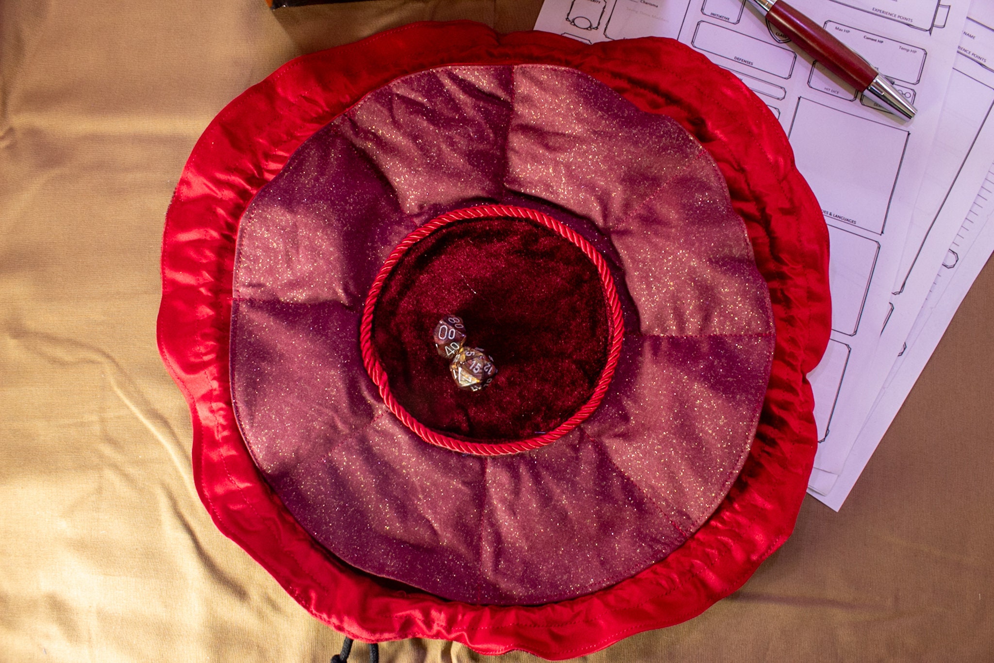 Deluxe Red Dice Pouch - Match Your Pouch to Your Class! - Etsy