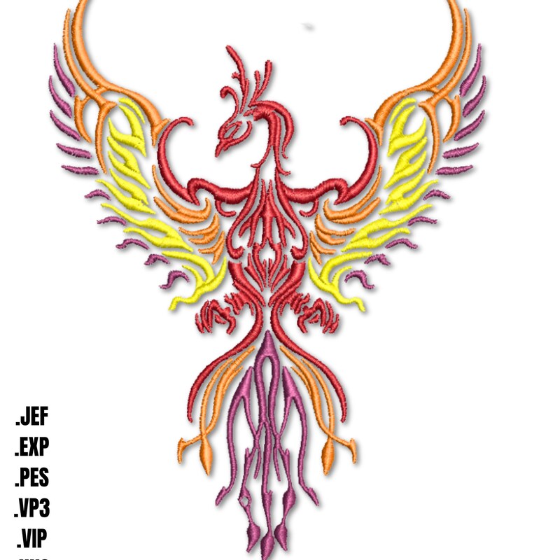 Phoenix Embroidery - Etsy
