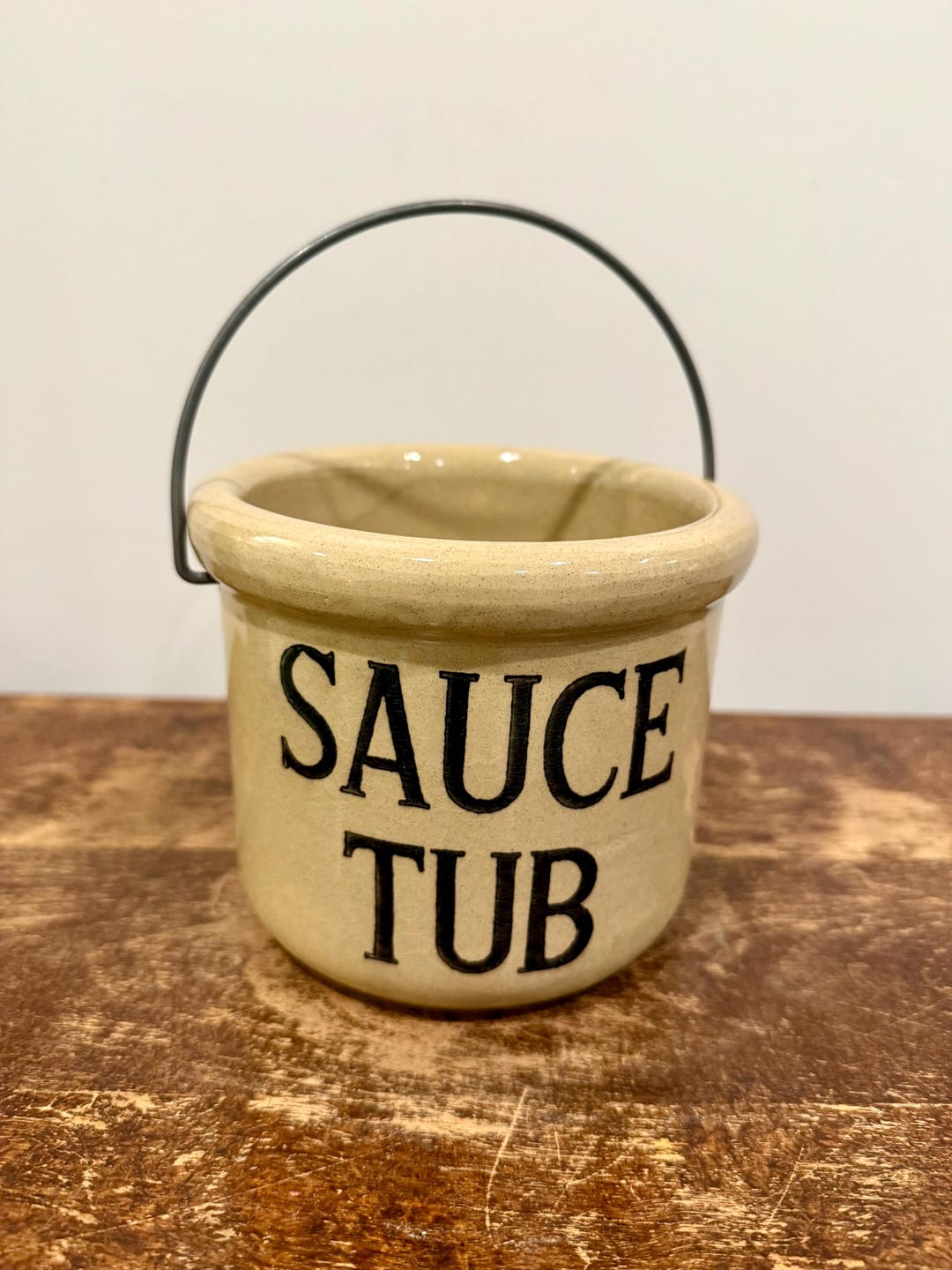 Vintage Moira Pottery English Stoneware Cannister Sauce Tub - Etsy