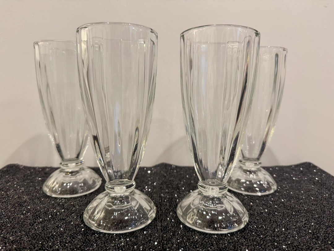 Vintage Libbey Fountainware Soda Glasses - Set of 4 - Etsy