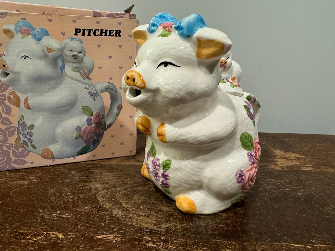 Vintage Pig Pitcher - Etsy