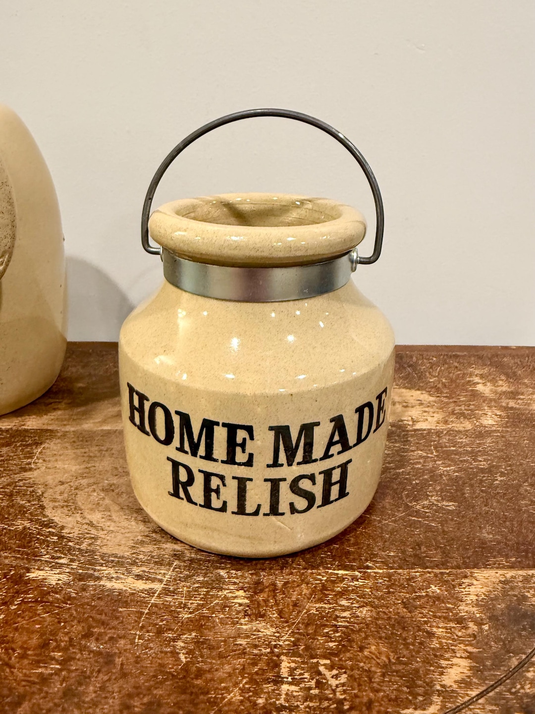 Vintage Moira Pottery English Stoneware Home Made Relish Crock - Etsy