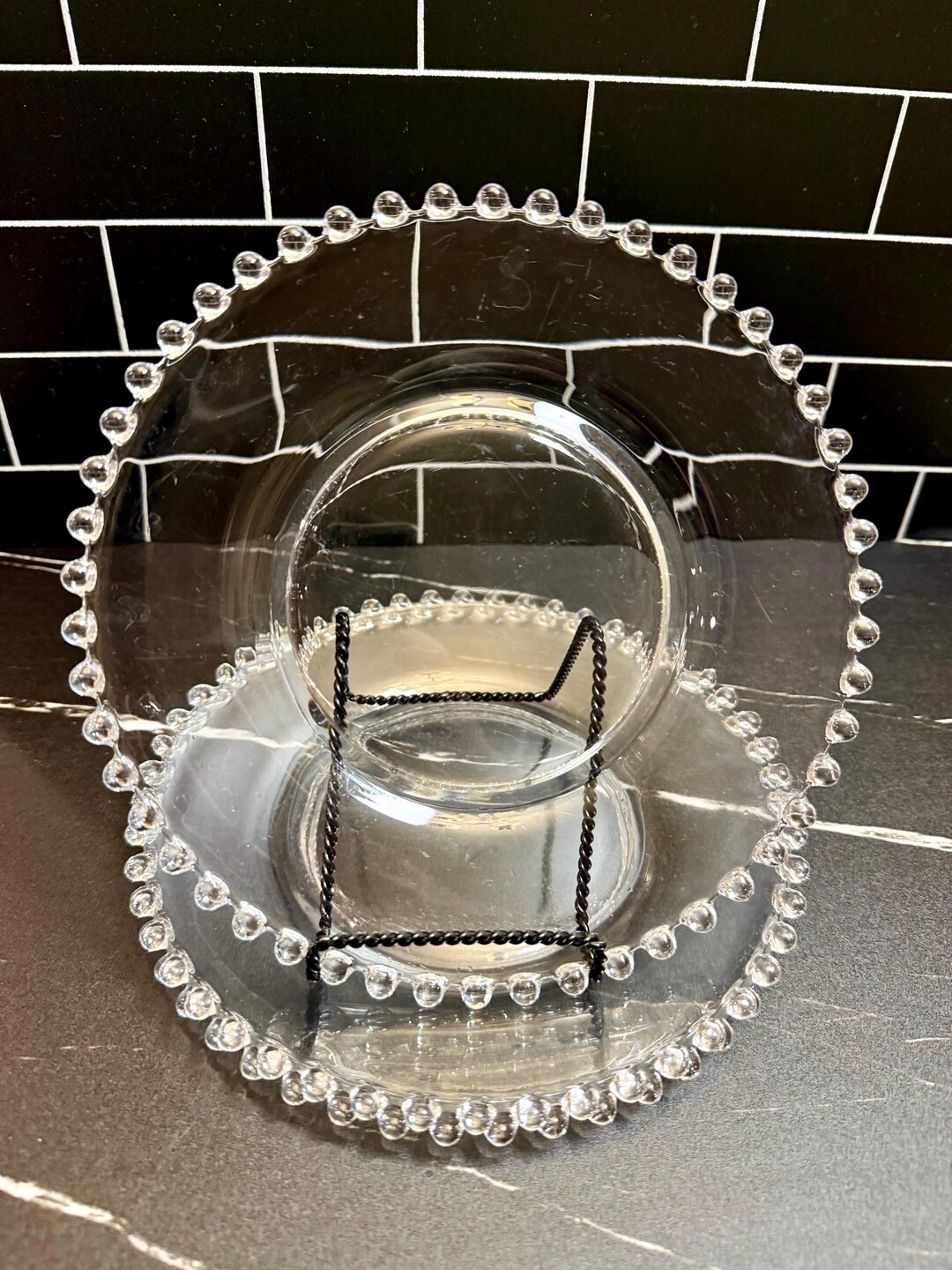Vintage Imperial Glass Candlewick Salad Plates - Set of 3 - Etsy