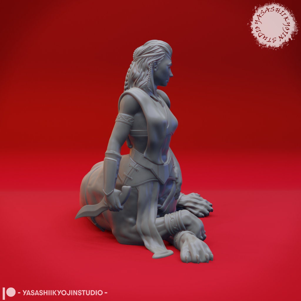 Lamia 3D Printed Tabletop Miniature for Dungeons and Dragons or ...