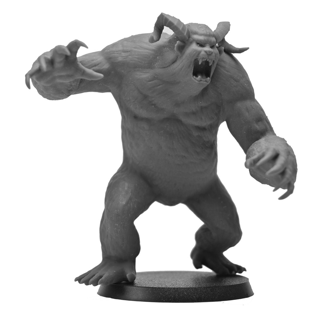 Yeti | 3D Printed 28mm Tabletop Miniature for Dungeons and Dragons or ...