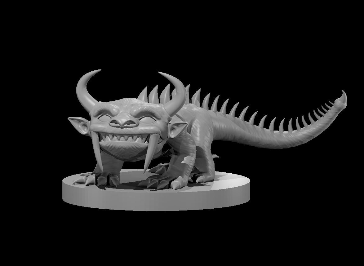 Hodag 3D Printed 28mm Tabletop Miniature for Dungeons and Dragons or ...