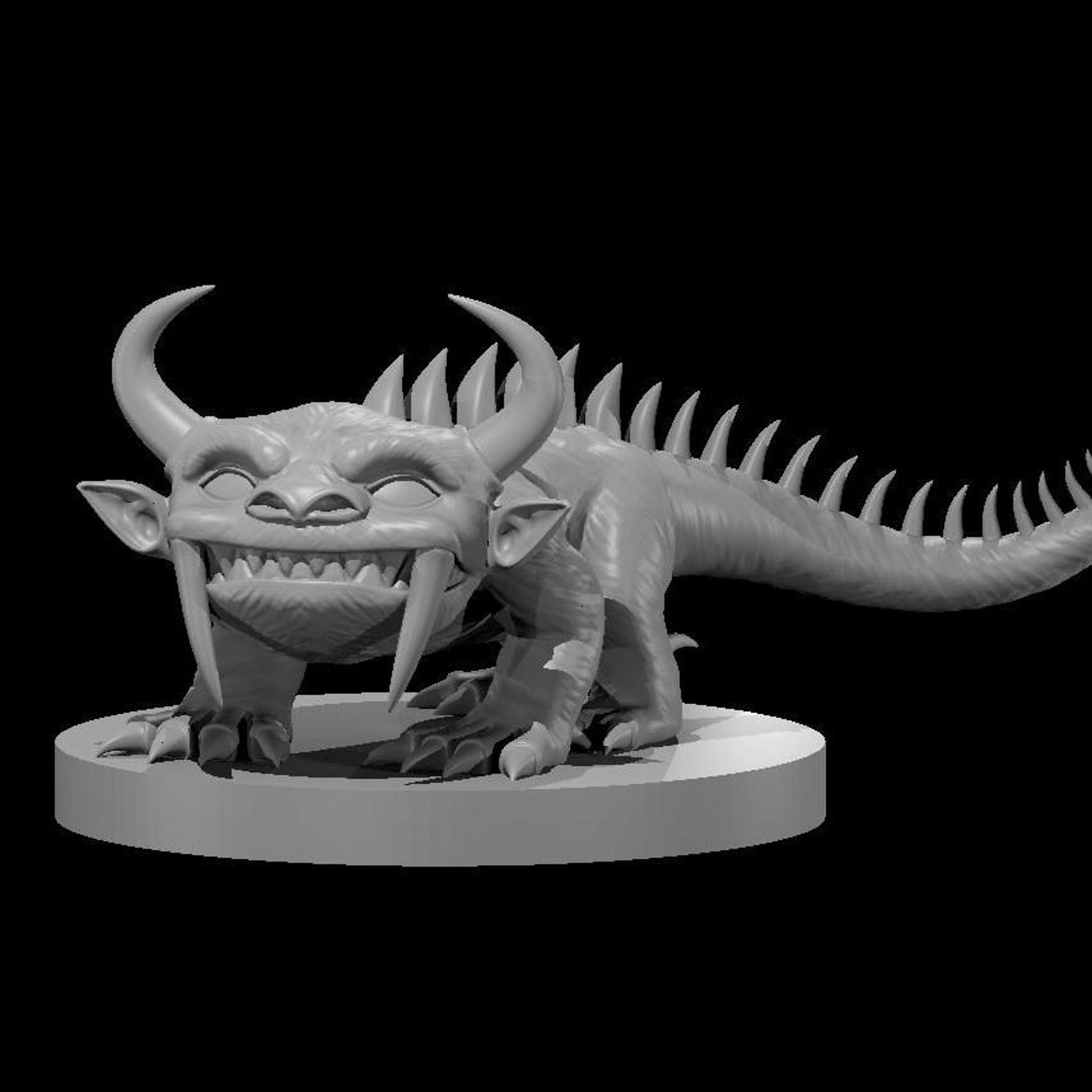 Hodag | 3D Printed 28mm Tabletop Miniature for Dungeons and Dragons or ...