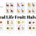 Real Life Fruit: Halves Matching Activity - Etsy