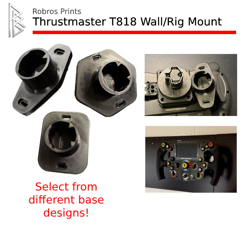 Thrustmaster T818 Sim Wheel Wall / Rig Mount - Etsy