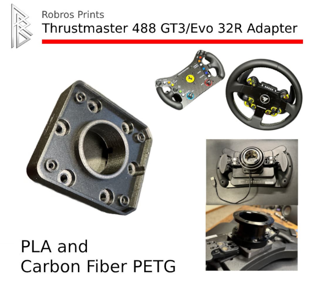 Thrustmaster 488 GT3 & EVO 32R Universal Wheel Hub Adapter - Etsy
