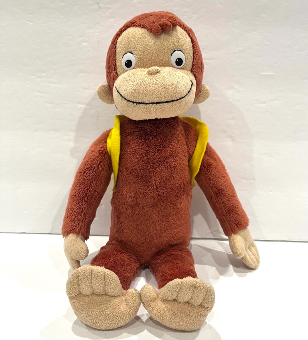 CURIOUS GEORGE Monkey Chimpanzee Plush Doll Vtg Stuffed Animal Toy ...