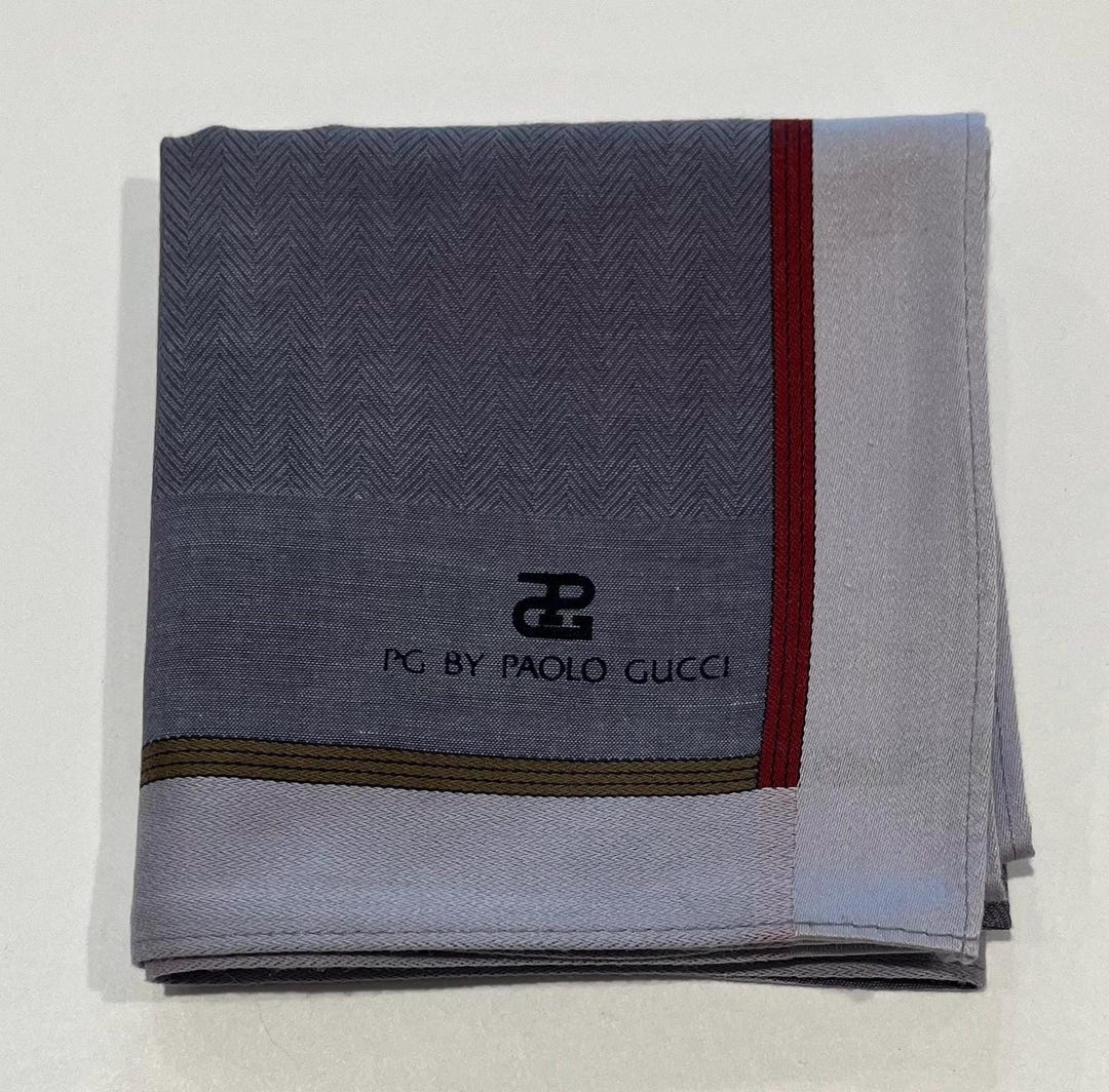 PAOLO GUCCI Bandana Mens Handkerchief Neckerchief Neckwear Scarf ...
