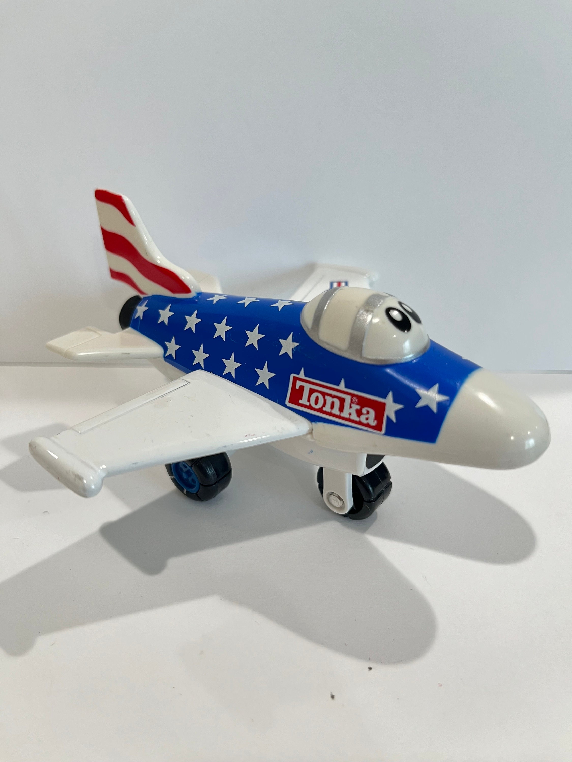 Tonka Maisto Lil Chuck USA Flag Jet Plane Airplane Red, White &blue ...