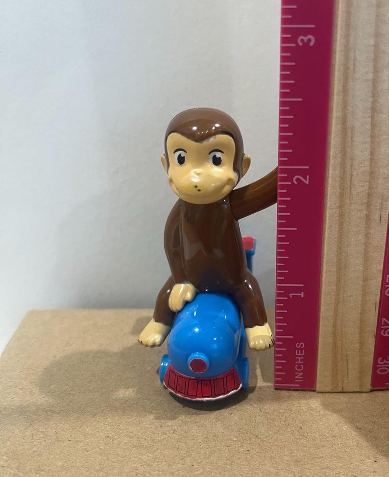 Curious George Monkey Curious George Ride the Train Toy Collectible ...