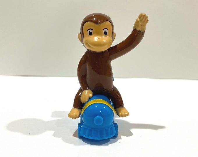 Curious George Monkey Curious George Ride the Train Toy Collectible ...