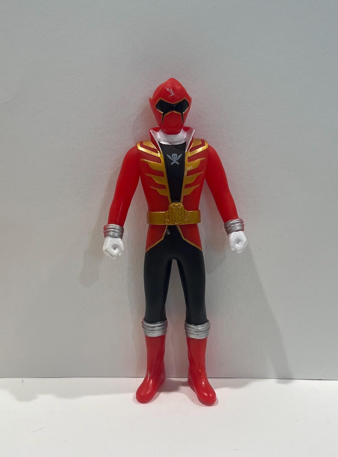 2011 Bandai Power Rangers Super Megaforce Super Mega Red Ranger 4.5 ...