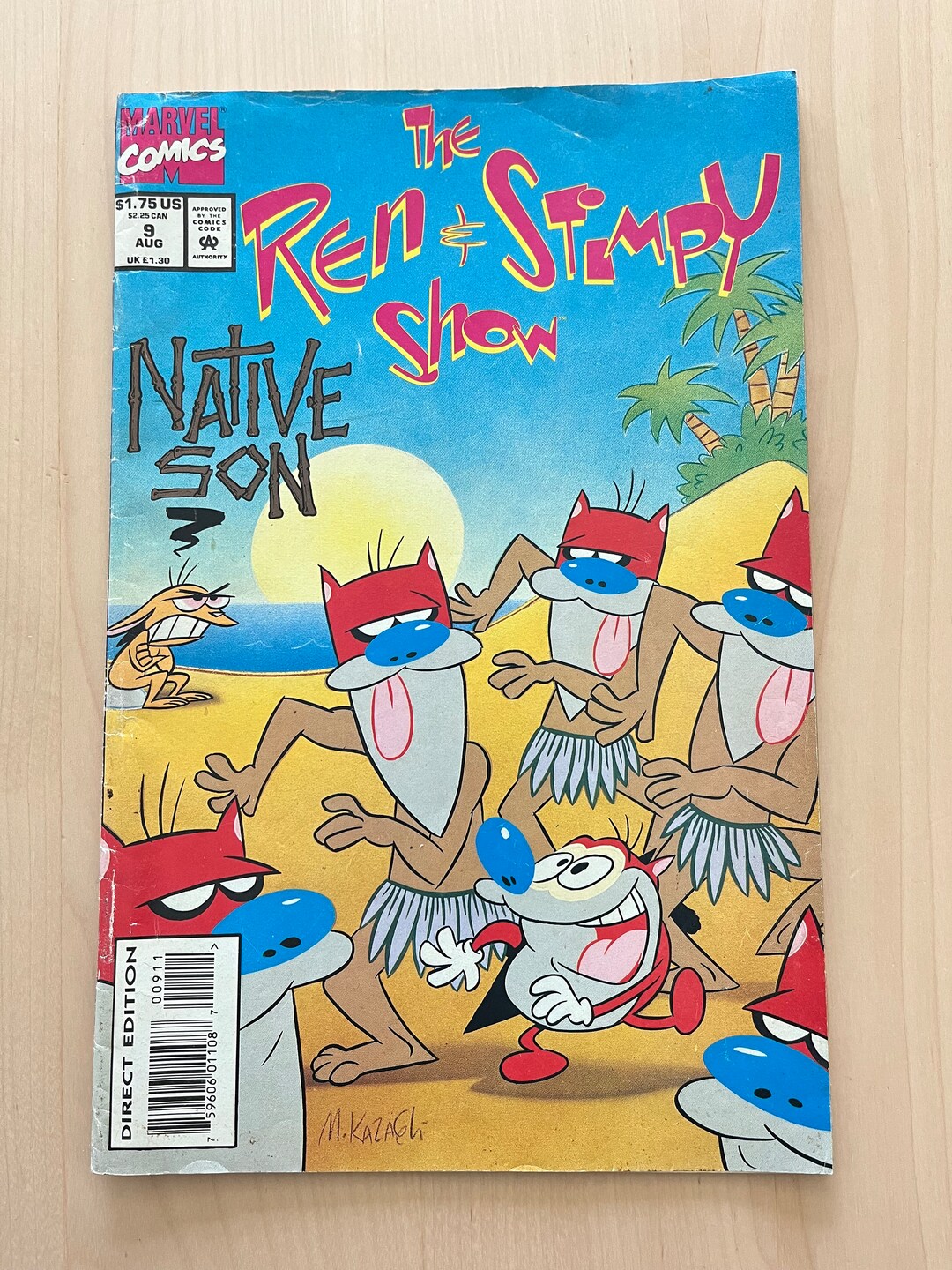 The Ren & Stimpy Show #9 "native Son" Dan Slott Marvel Comics 1993 Book ...