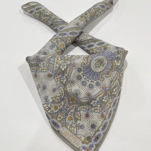 LANCETTI Vintage Handkerchief Scarf Floral Paisley Women Cotton Square ...