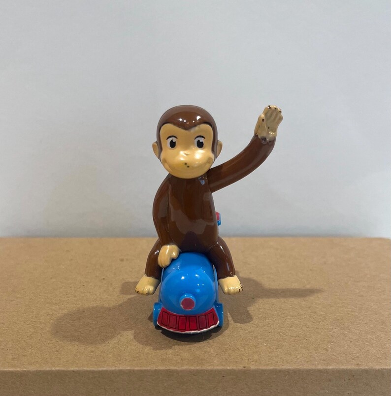 Curious George Monkey Curious George Ride the Train Toy Collectible ...