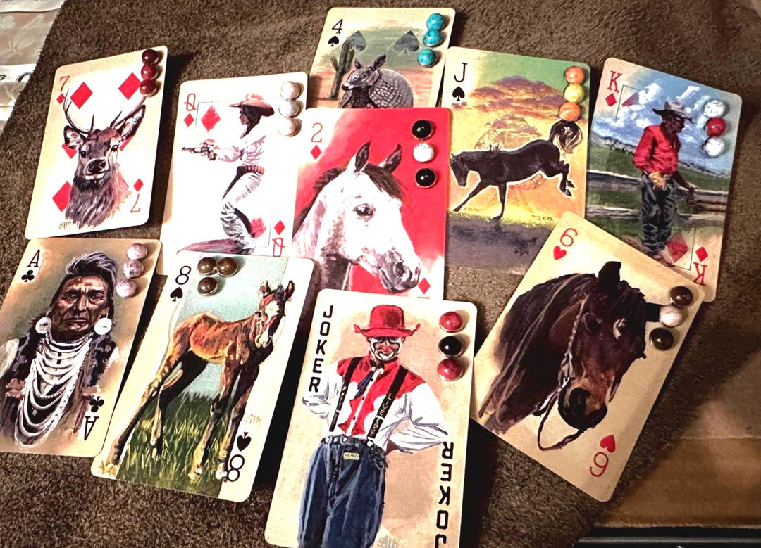 Playing Cards With Stones - Etsy